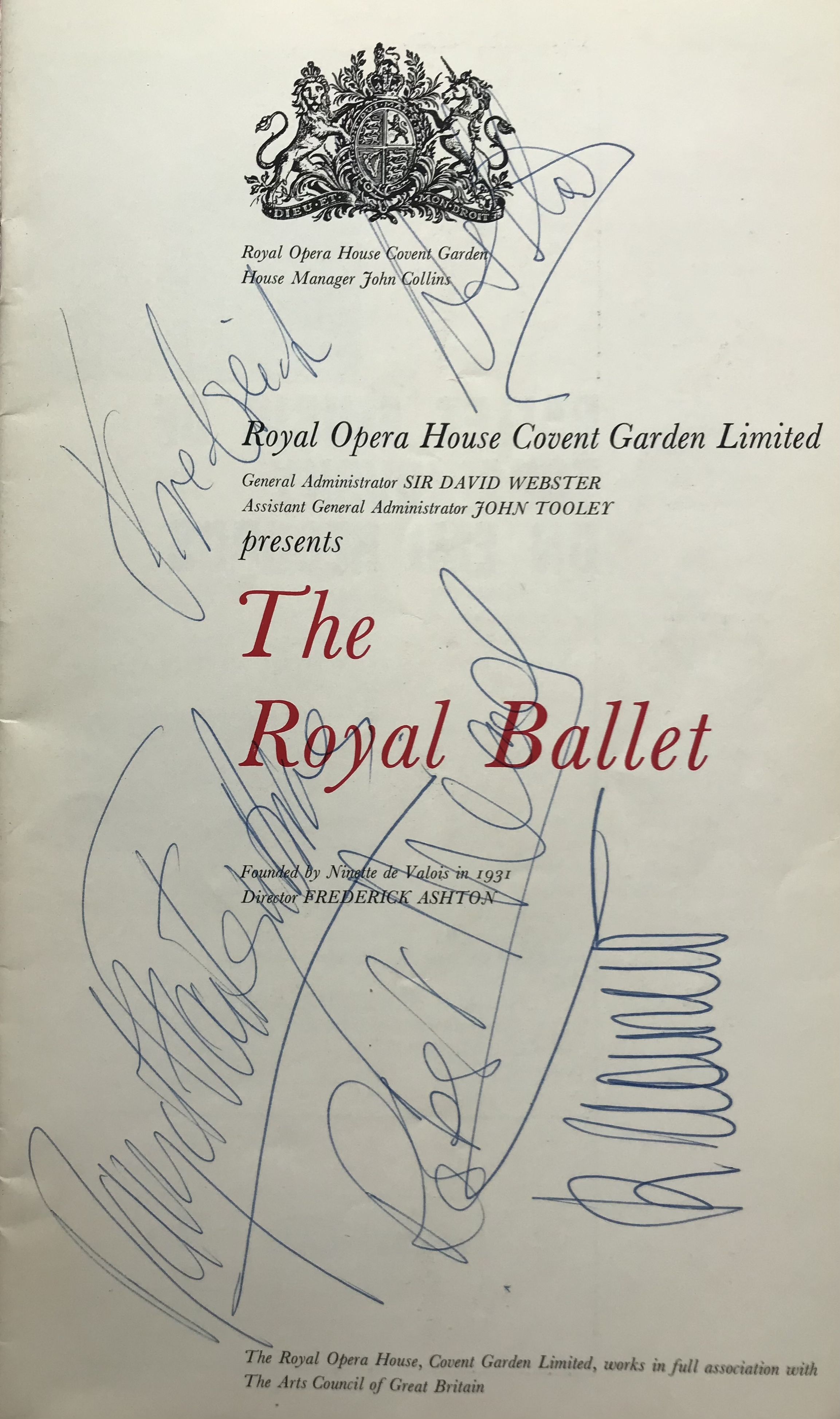 Swan Lake, The Royal Ballet- Monday 10th February 1969 | Madeleine's Stage
